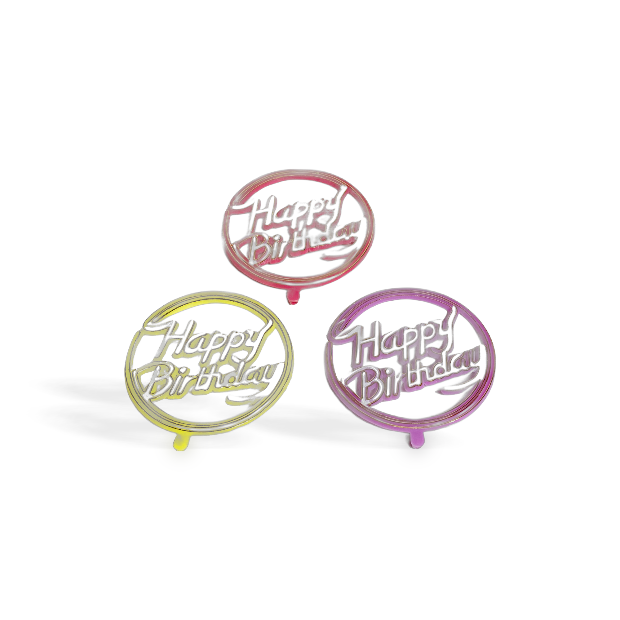 Happy Birthday Circle Plaques | Sweet Creations Unlimited, Inc.